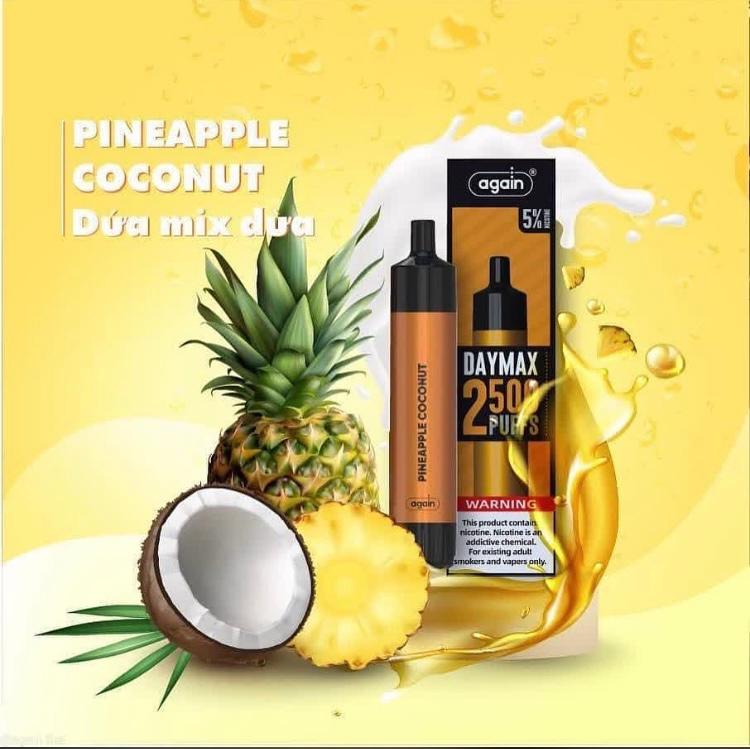 Again daymax pineapple Coconut Disposable Vape - Vape Shop Dubai